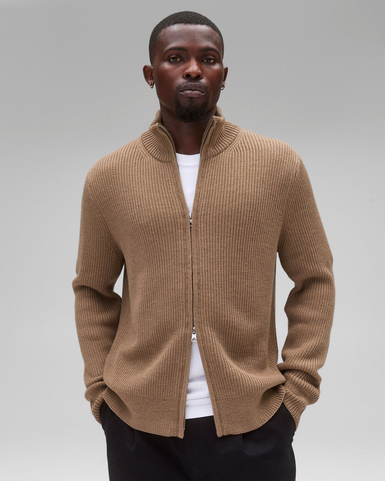 Merino Rib Vinnie Track Jacket | Reigning Champ | Reigning Champ US